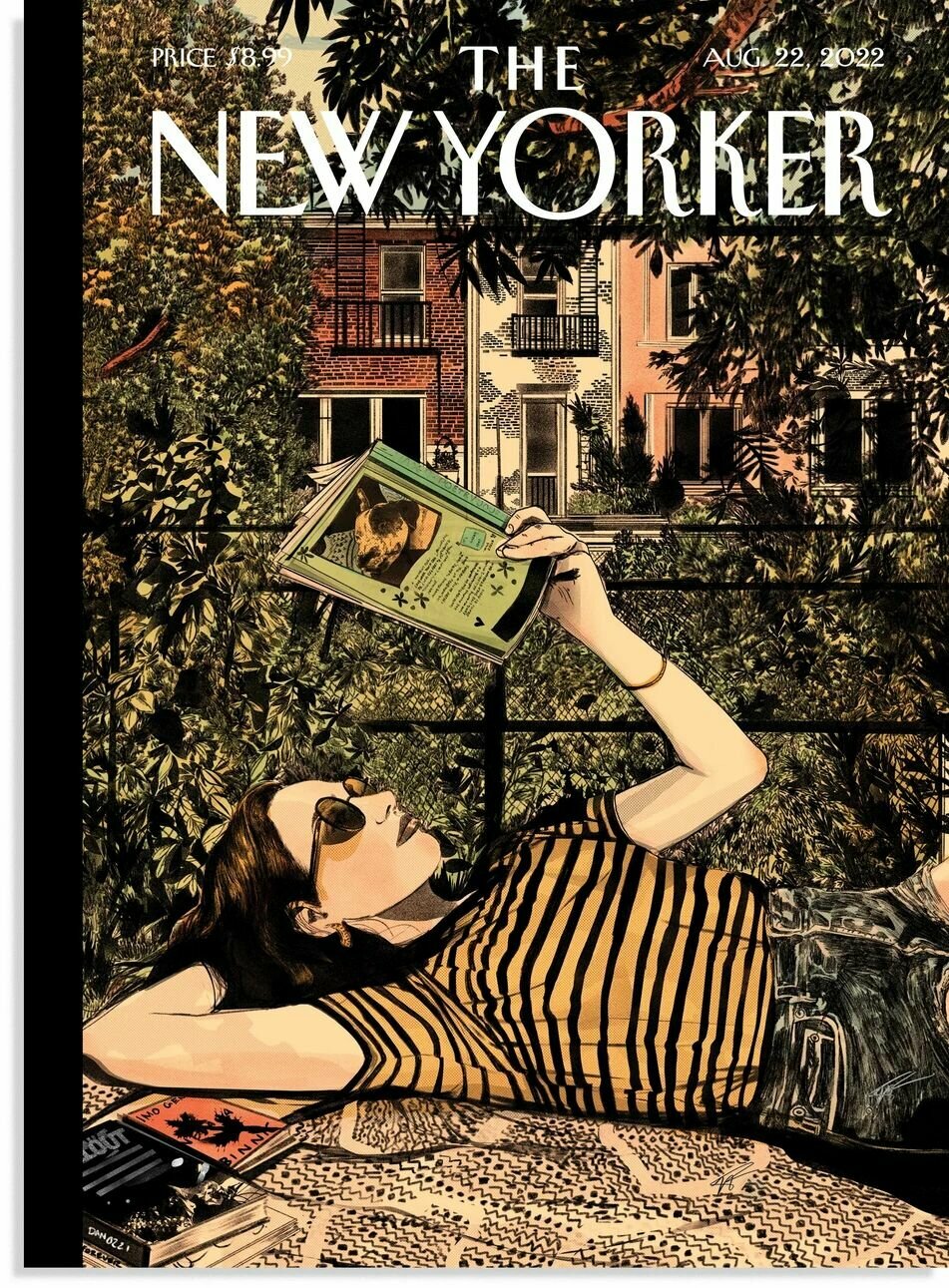 Плакат, постер The New Yorker обложка журнала на бумаге, размер 42х60см