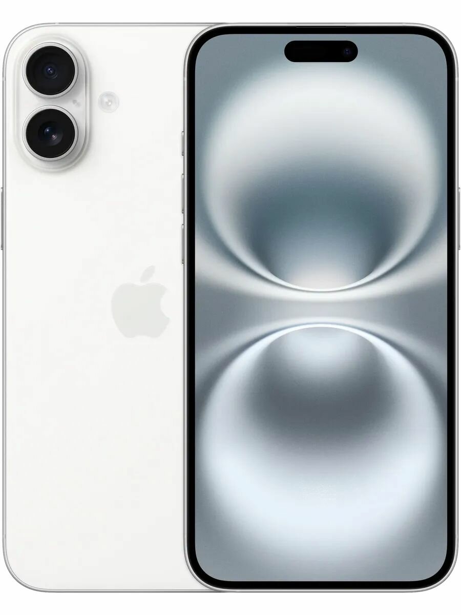 Смартфон Apple iPhone 16 Plus, 128 GB, 6.7", цвет White (Белый)