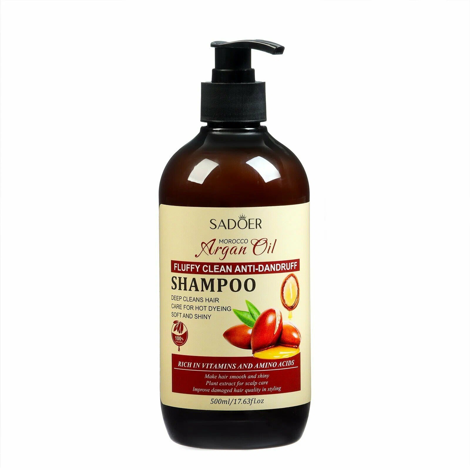 Morocco ARGAN OIL Shampoo, Sadoer (Шампунь против перхоти с марокканской арганой), 500 мл.