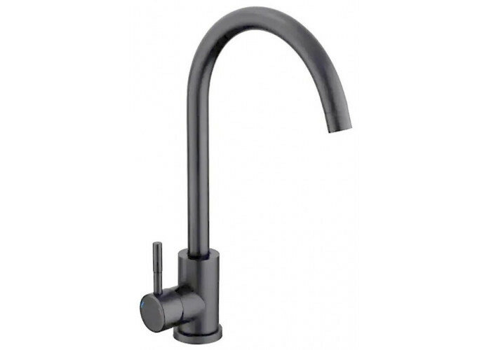 G-LAUF EZA4-D090MG, Смеситель для кухни, нержавеющая сталь, цвет: графит, матовый, крепление гайка