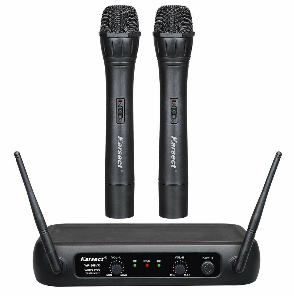 KARSECT WR-368VR/HT-113 VHF радиосистема с 2 ручными микрофонами