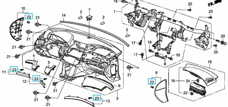 Фиксатор, защелкивающийся фитинг (PO) (оранжевый); Артикул Honda: 90666TA0A01 (Оригинал)