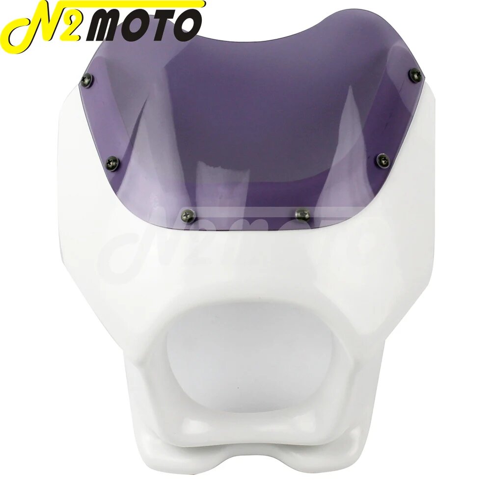 Обтекатель для передней фары мотоцикла 5 дюймов для Honda Monkey APE50 100 CB50 DAX GSX125E AR50 80 125 CD50 RZ50 Ретро ветрозащитный экран White