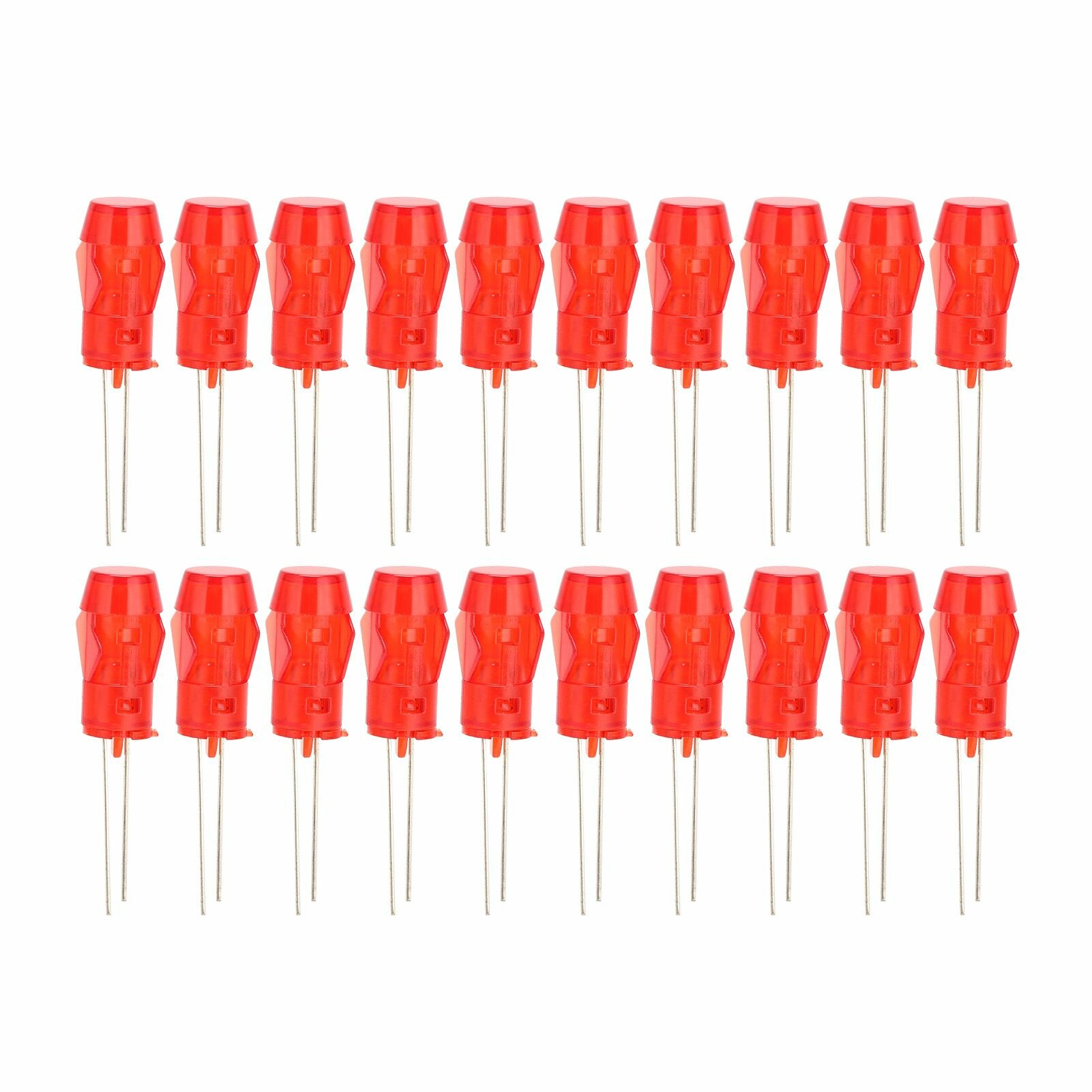 20шт держатель для светодиода 5 мм, красный, пластиковый