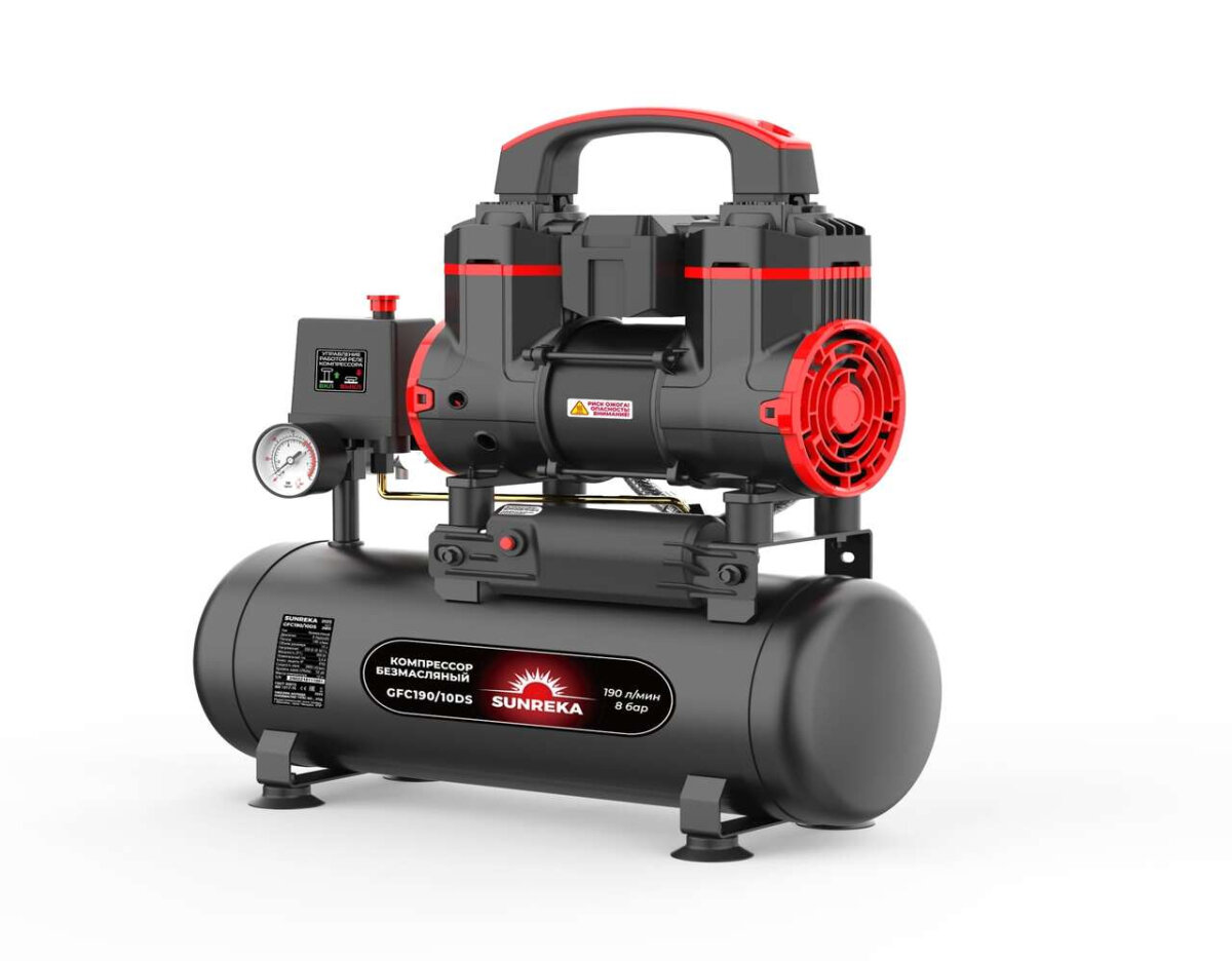 Поршневой безмасляный компрессор GFC190/10DS SUNREKA 216111