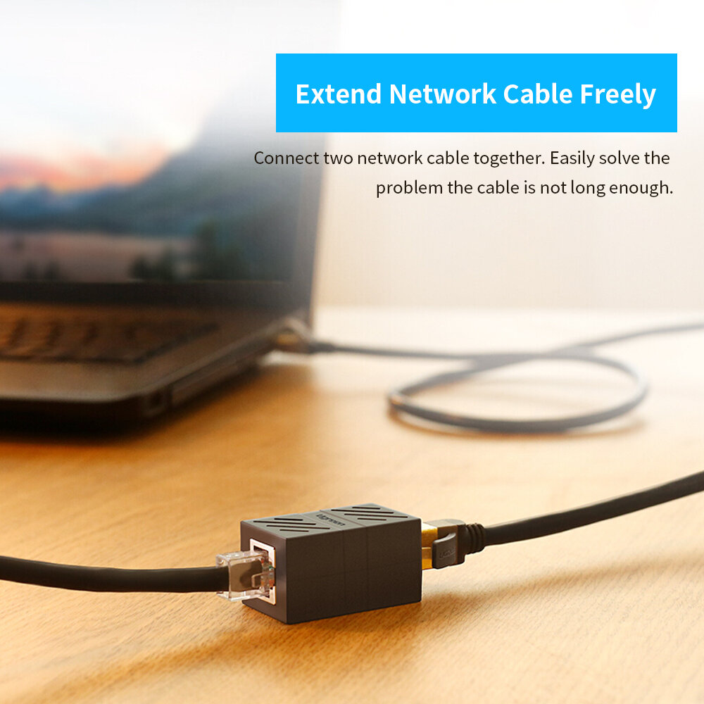 Сетевой кабельный соединитель VENTION RJ45, удлинитель кабеля LAN, гигабитный модуль Ethernet Cat6, разъем типа «мама-мама»