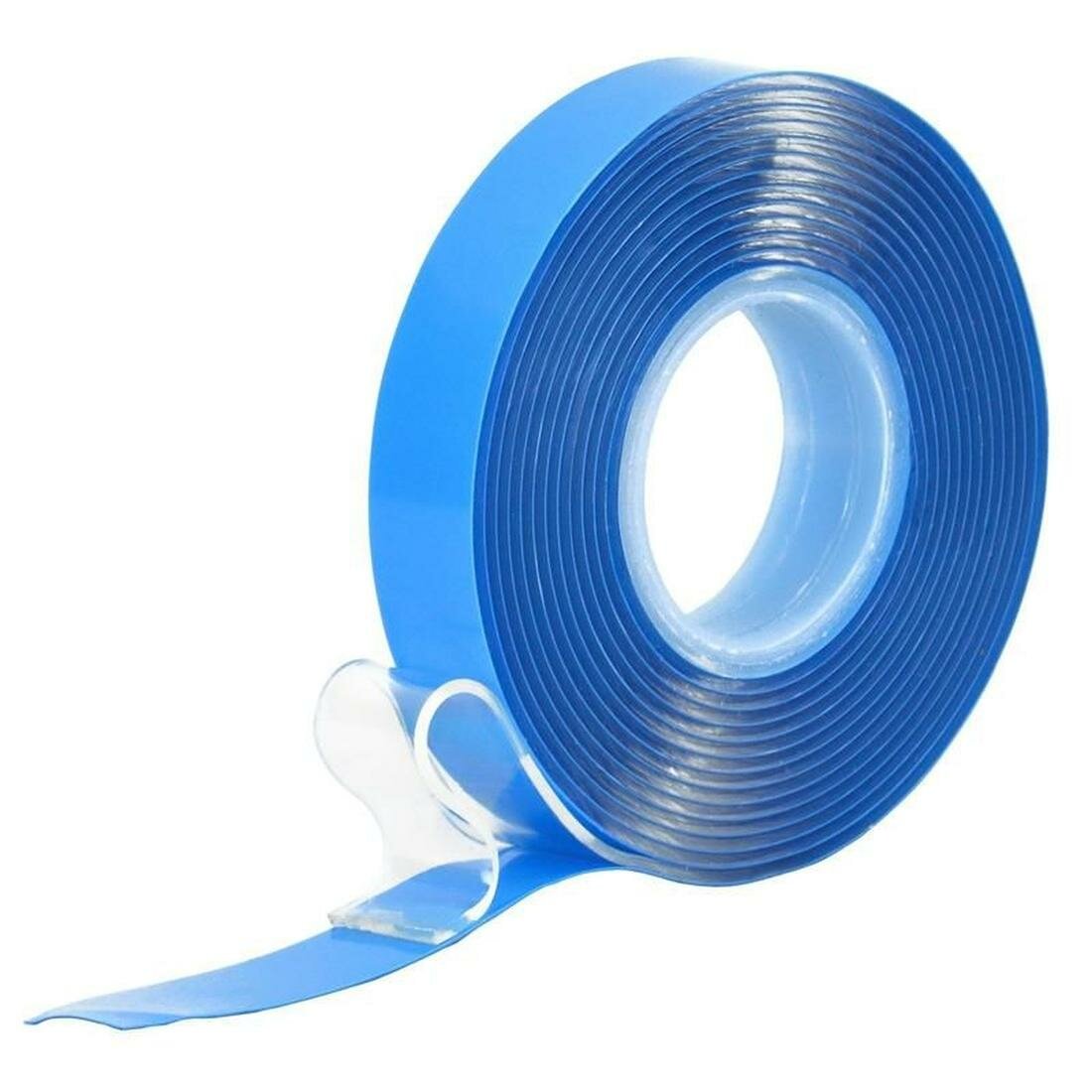 Лента монтажная UNIBOB 854627, двусторонняя, 12 x 2 м, синяя