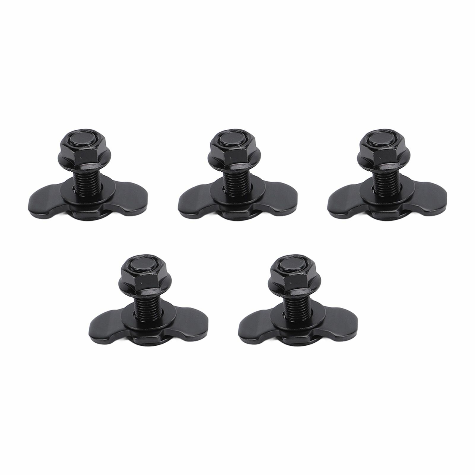 Комплект анкерных болтов с двумя проушинами и резьбой L-образной гусеницы M10 x 30 мм для крепления грузового прицепа, пикапа, автодома, квадроцикла, черного цвета