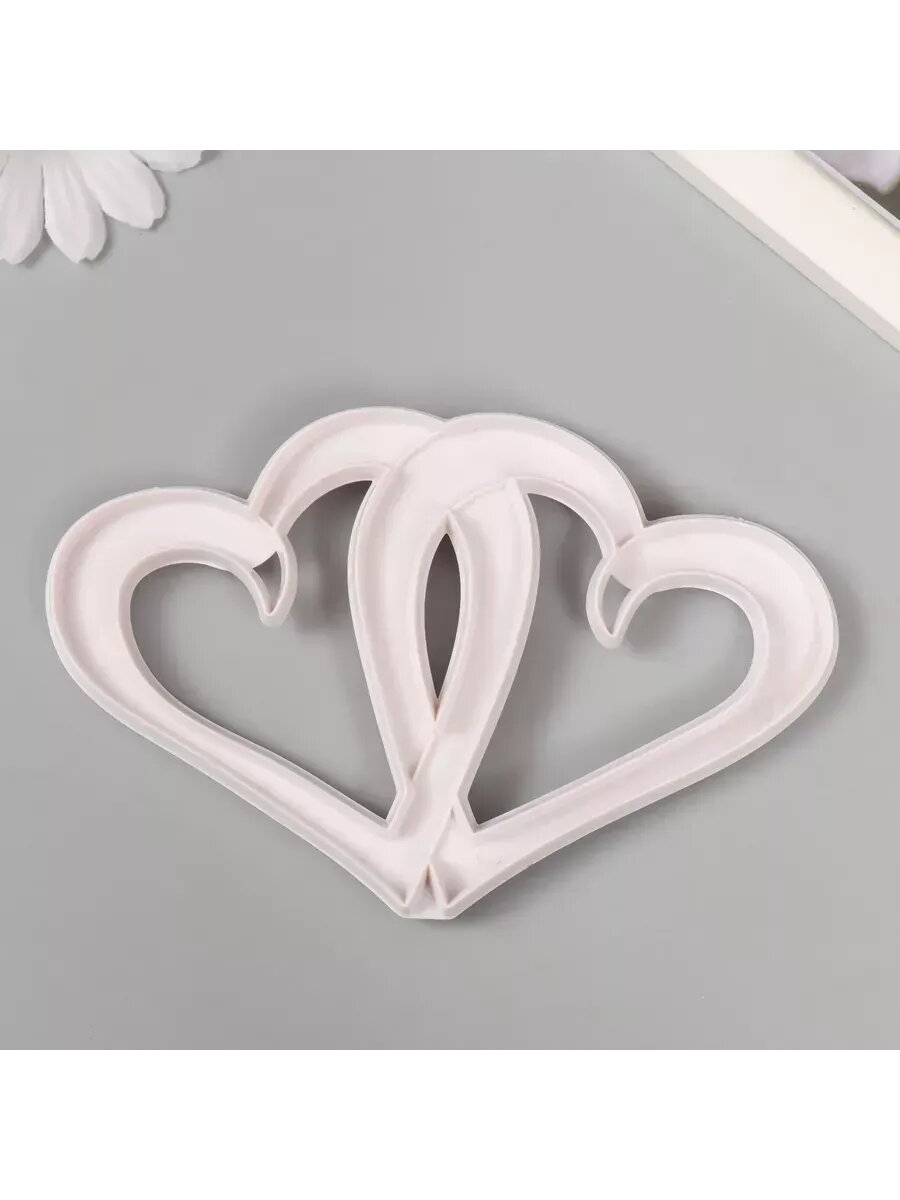 Каттер для полимерной глины Сплетённые сердца