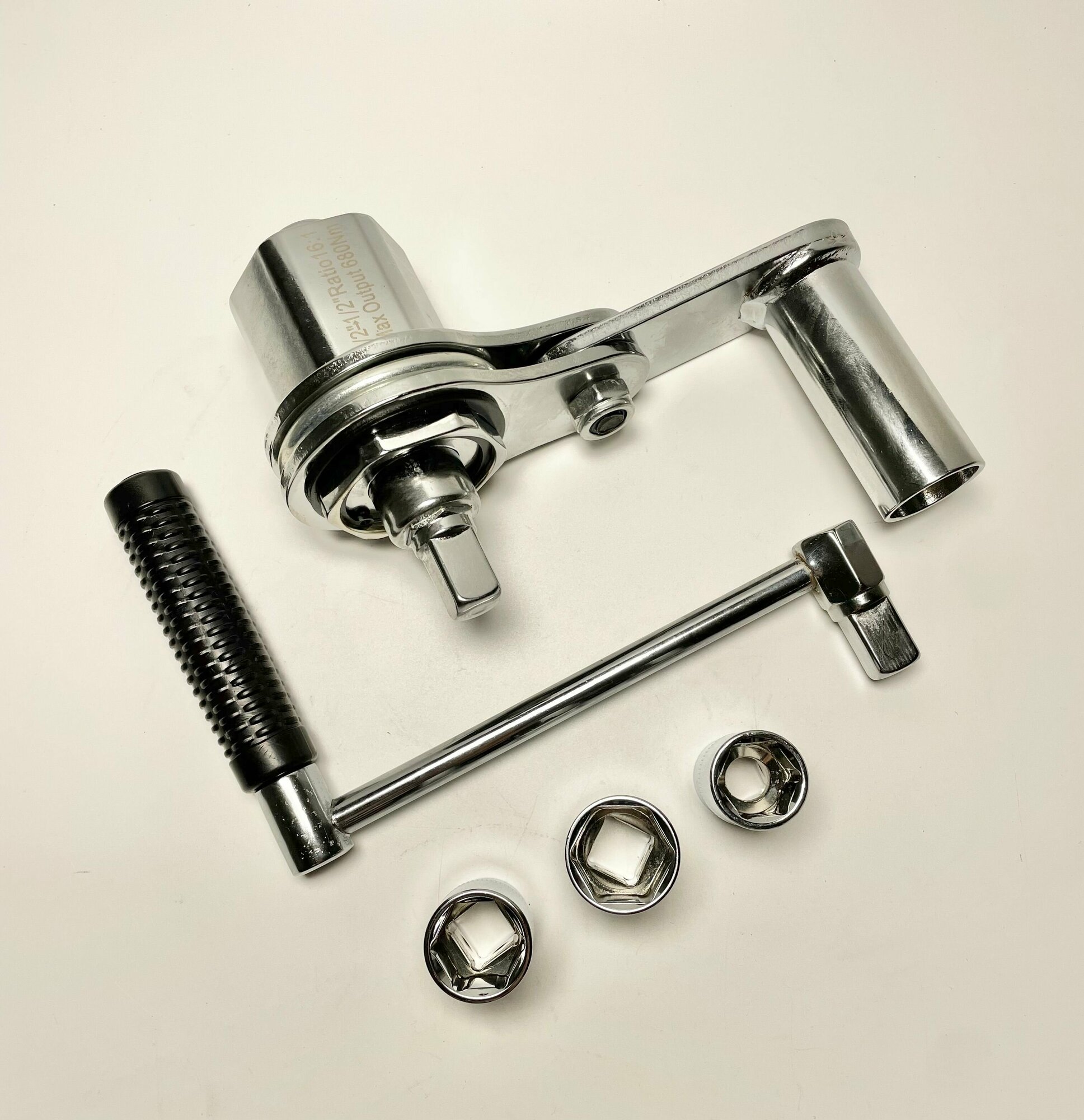 Ключ для снятия гайки шины 17 мм, 19 мм,21 мм, торсионный ключ-мультипликатор 1/2