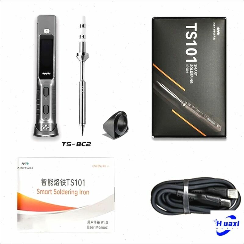 MINIWARE TS101 Серый Электрический паяльник Цифровой дисплей Сварочная ручка высокой мощности