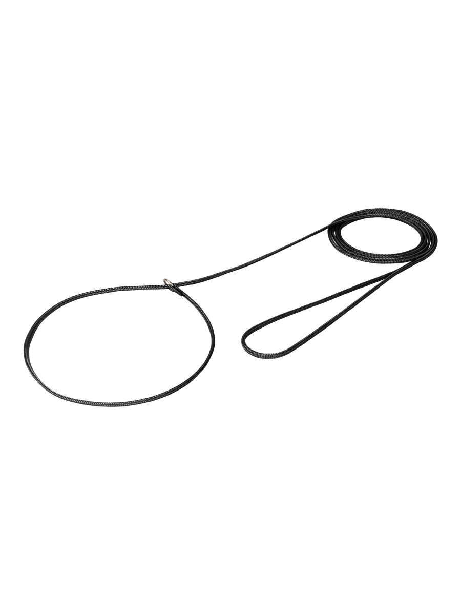 Поводок-удавка с кольцом для собак ZooOne, круглый, ширина 3 мм, длина 200 см (чёрный), 74-5604