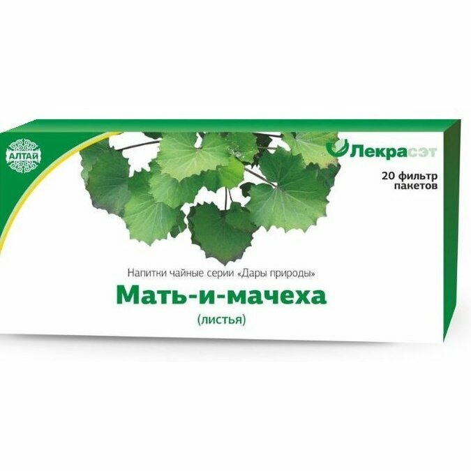 Чайный напиток Лекра-СЭТ "Мать-и-мачеха", листья, 20 пакетиков