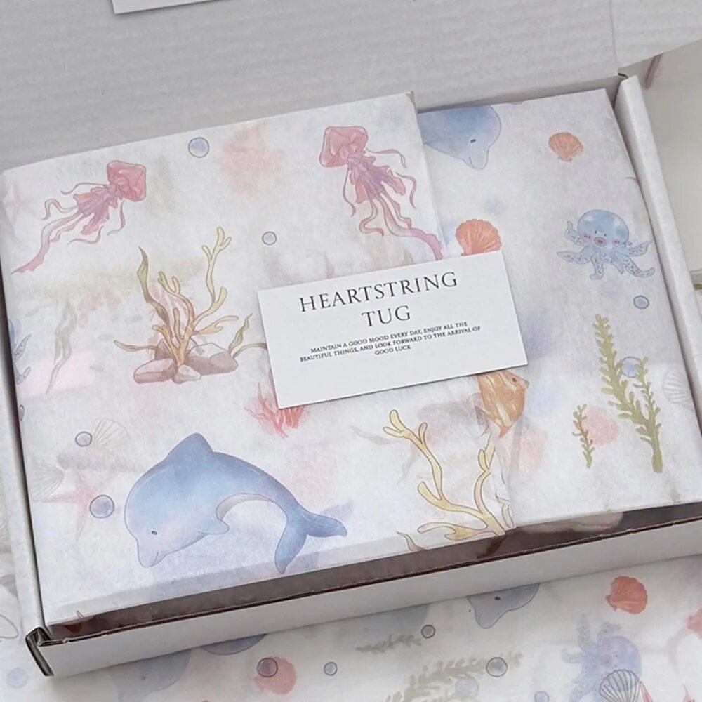 Красная тканевая бумага с клубничным узором, 10 листов E3-10 sheets