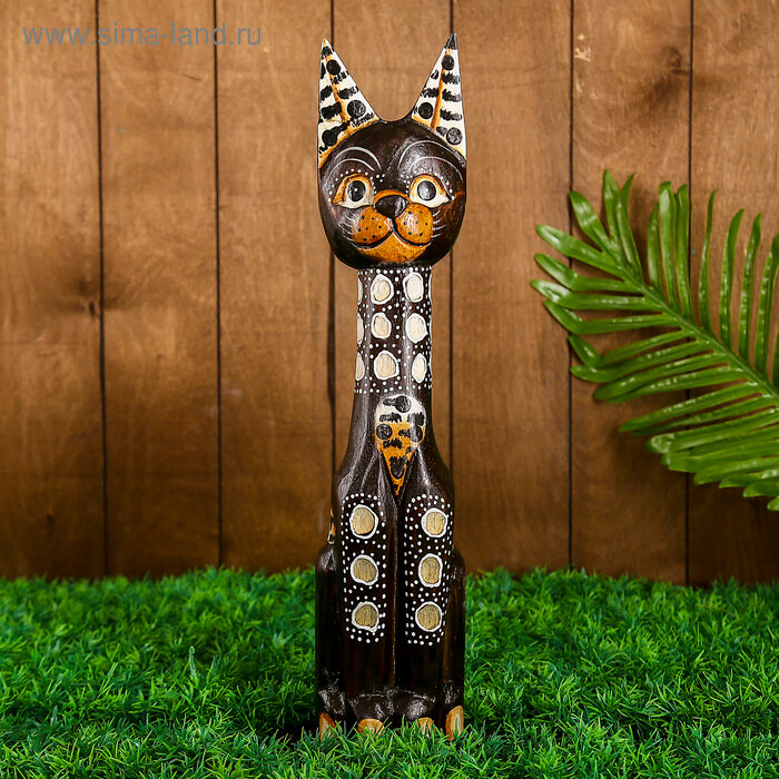 Сувенир «Кошка», 40 см, дерево