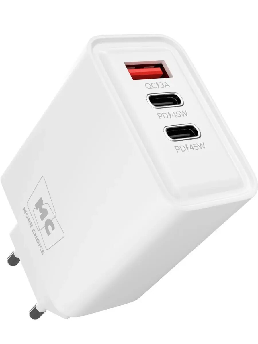 Сетевое зарядное устройство NC90 1USB+2Type-C 3.0A