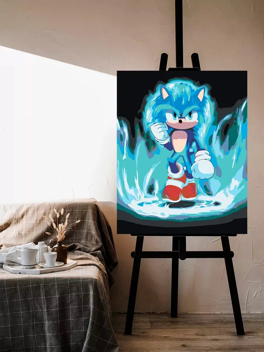 Картина по номерам Соник