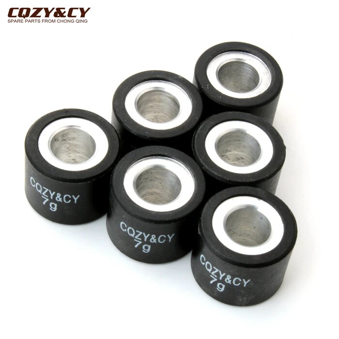 6 шт. Вариатор, гоночные роликовые весы, Φ-8g 19x15,5 мм для Piaggio Diesis Fly, 50 Liberty Nrg Mc3 Typhoon 50cc 2T