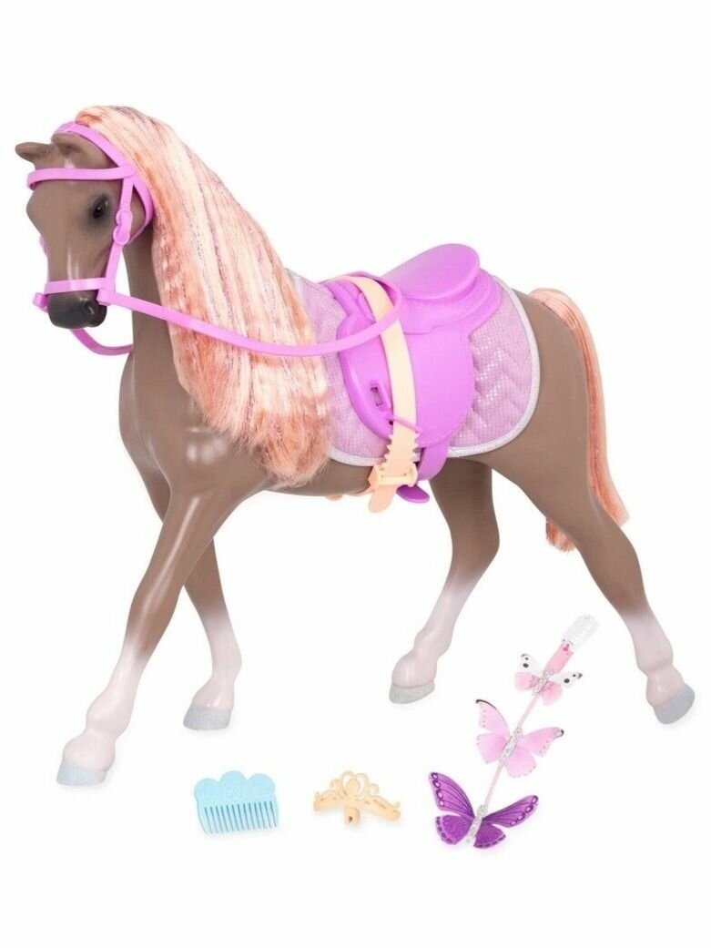 GLITTER GIRLS лошадь 35 см с тиарой и аксессуарами для кукол 35 см
