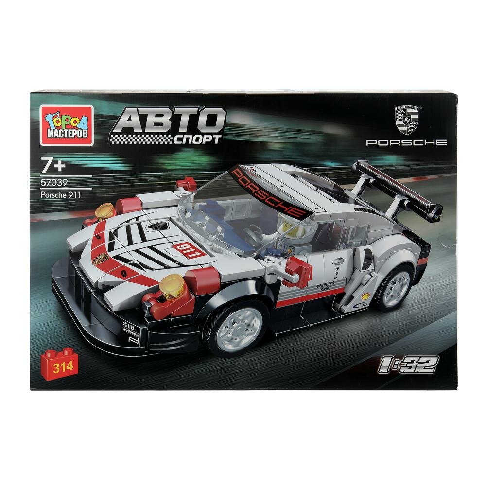 Конструктор Суперкар Порше, 314 дет. Город Мастеров 57039-YD