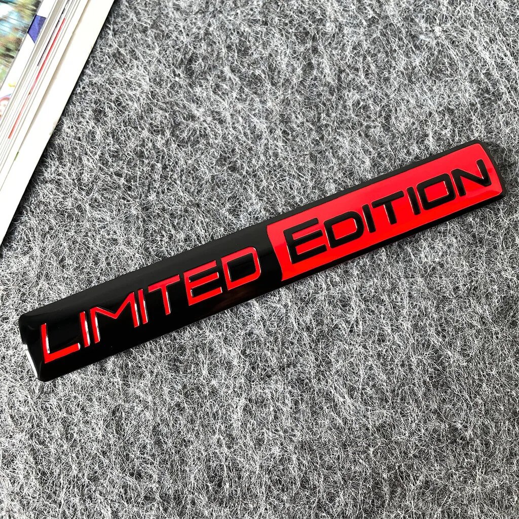 Эмблема LIMITED EDITION, черная с красной окантовкой