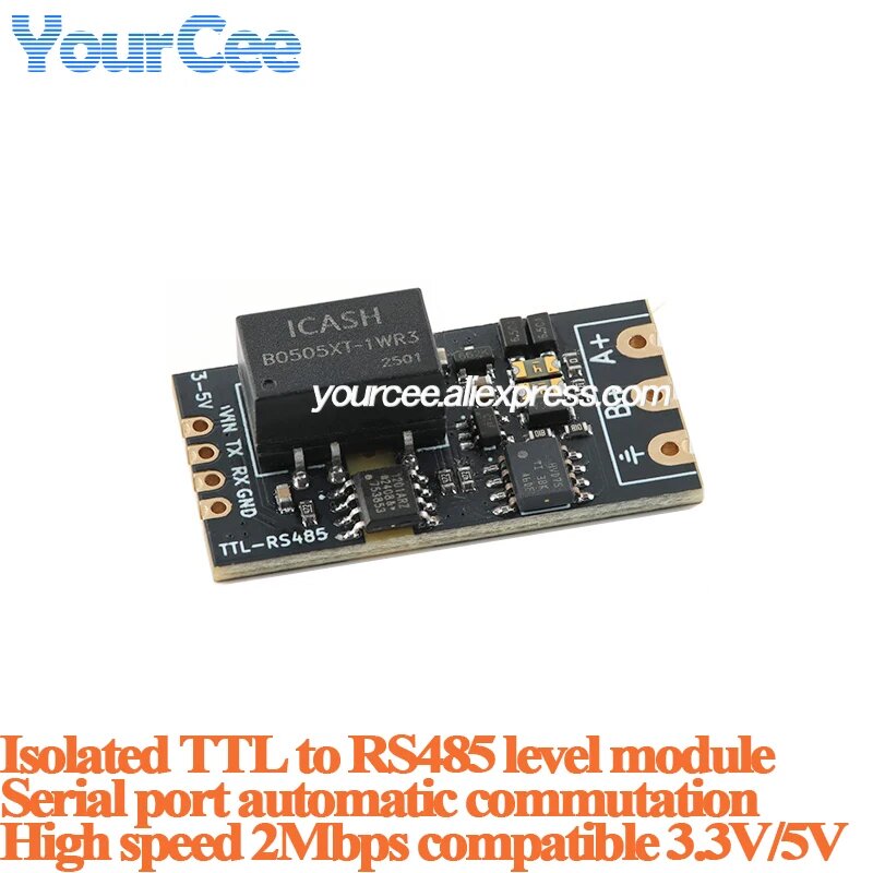 Модуль преобразования RS485/RS232/MAX485/TTL/CAN Your Cee 1pc, TTL to RS485 Isolate