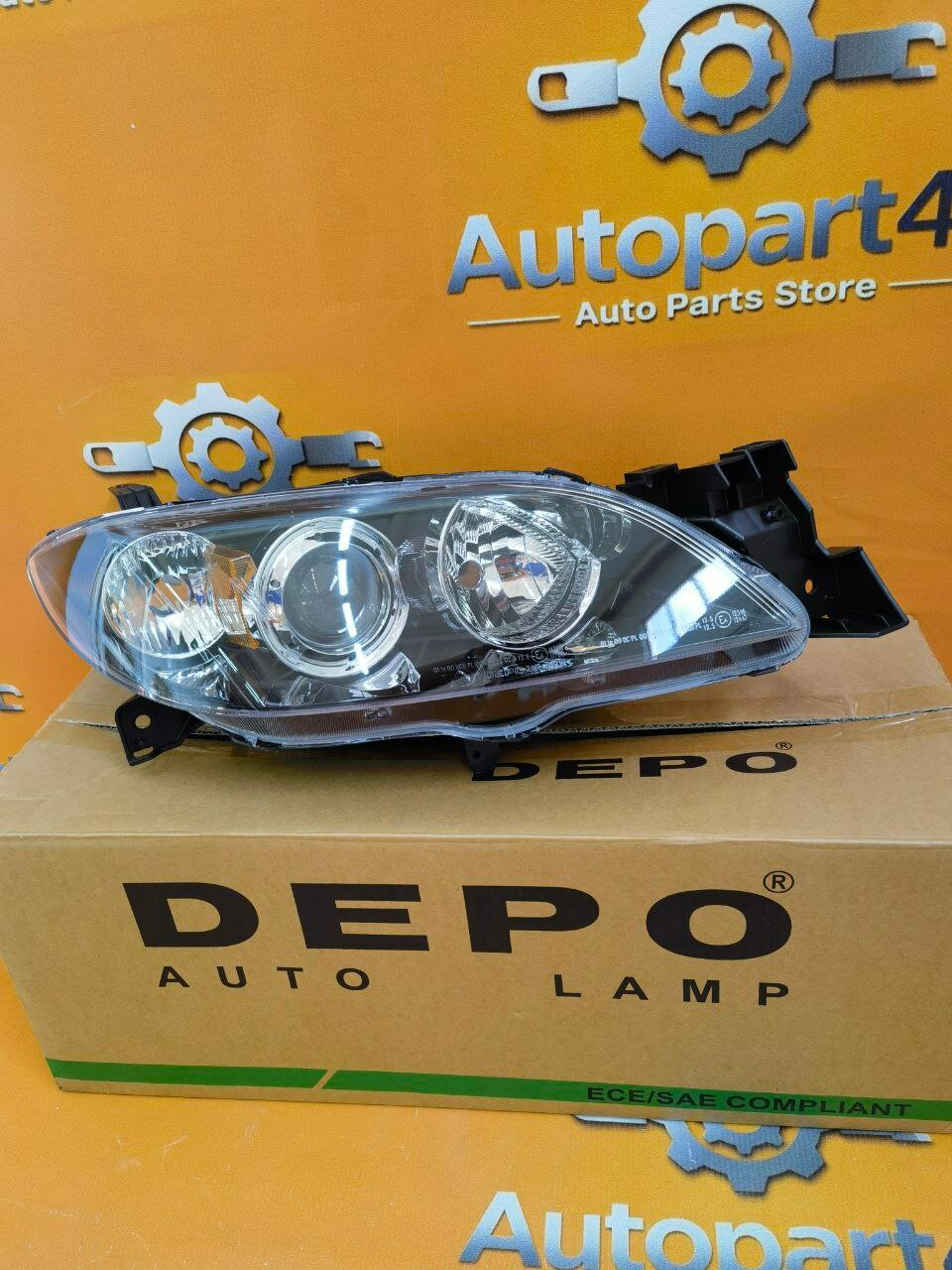 Фара передняя правая на автомобиль Мазда 3 седан 4d Mazda bk 2003-.