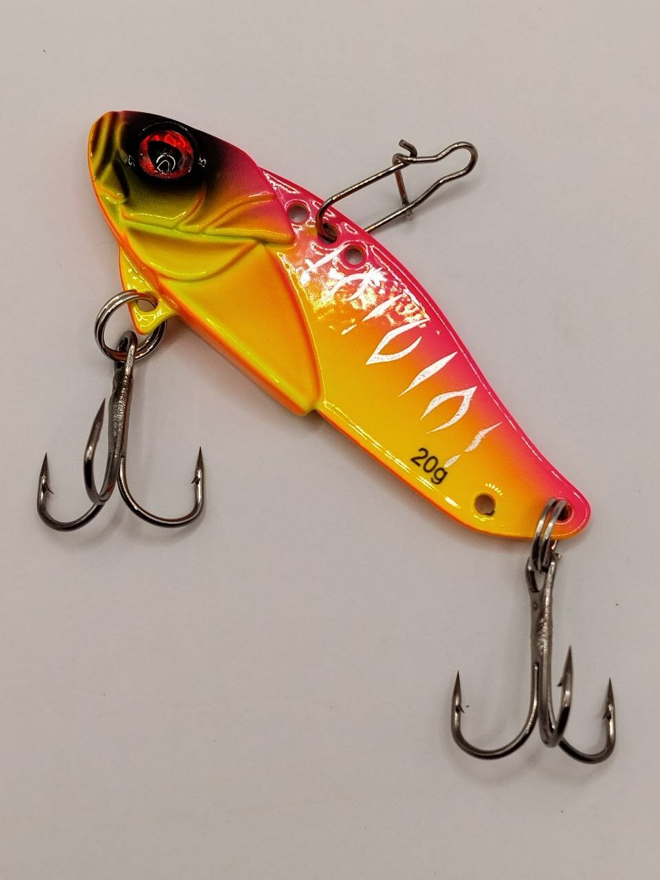 Блесна Snow Wolf Цикада 20 гр 6 см для ловли щуки, окуня, жереха. Акустическая приманка-погремушка