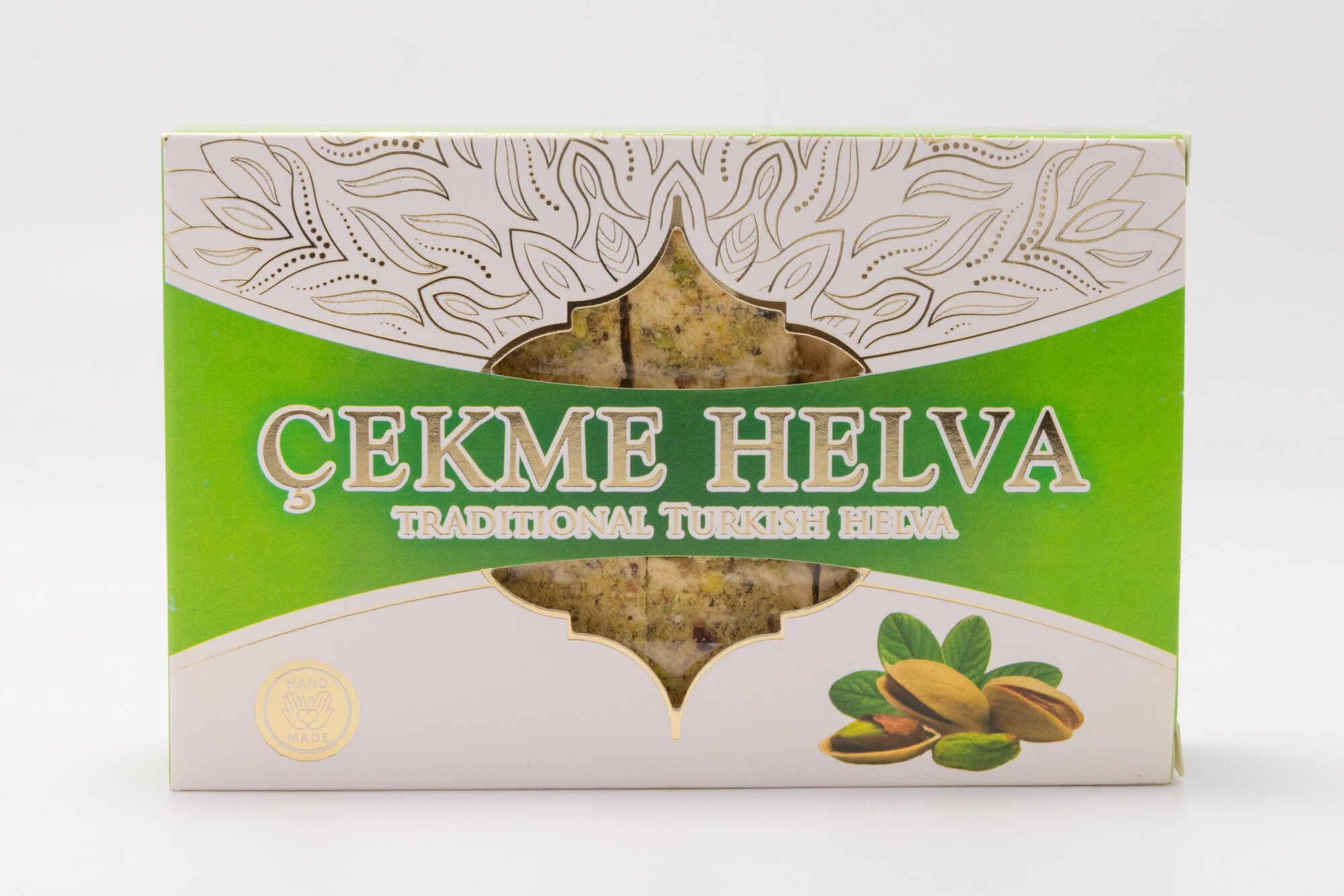 Халва "Чекме", фисташковая, без ГМО, срок годности 365 дн, 130 г, турецкий десерт