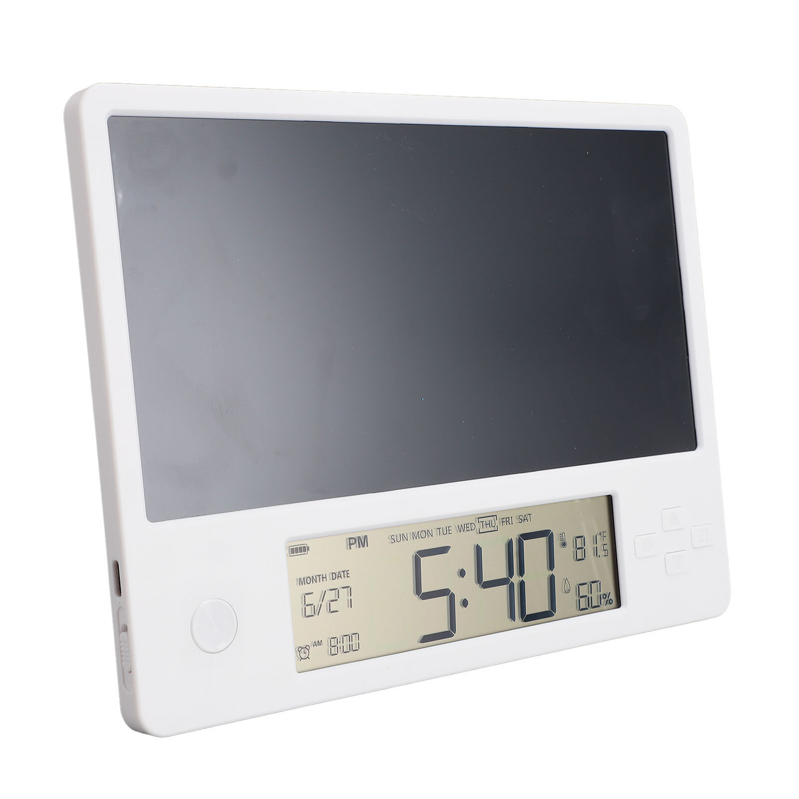 Электронный календарь с блокнотом, временем, датой, температурой, влажностью, аккумуляторный настольный календарь, ЖК-планшет для письма в офисе, бизнесе и дома