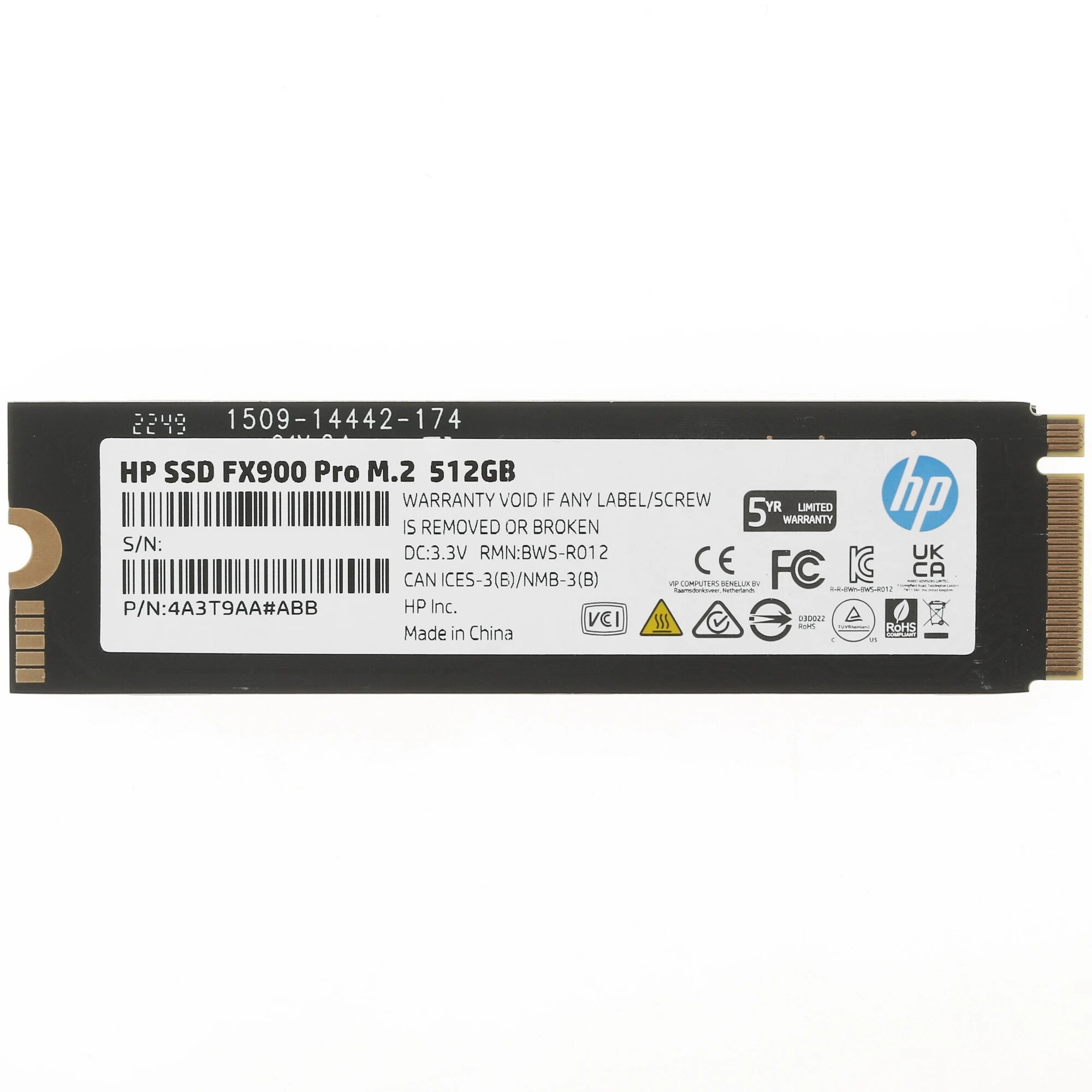 4A3T9AA 512 ГБ SSD M.2 накопитель HP FX900 Pro [4A3T9AA#ABB]