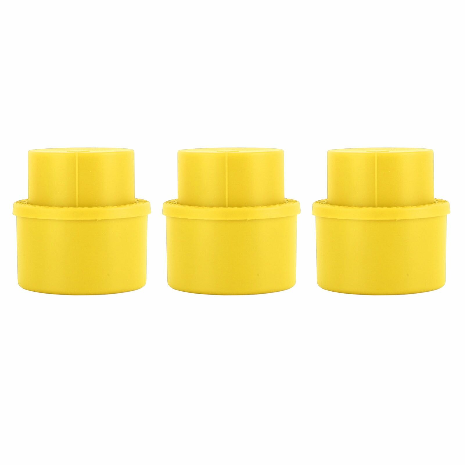 3 шт. пробки для бутылок с газировкой, герметичные крышки, многоразовые, желтые, прочные, герметичные