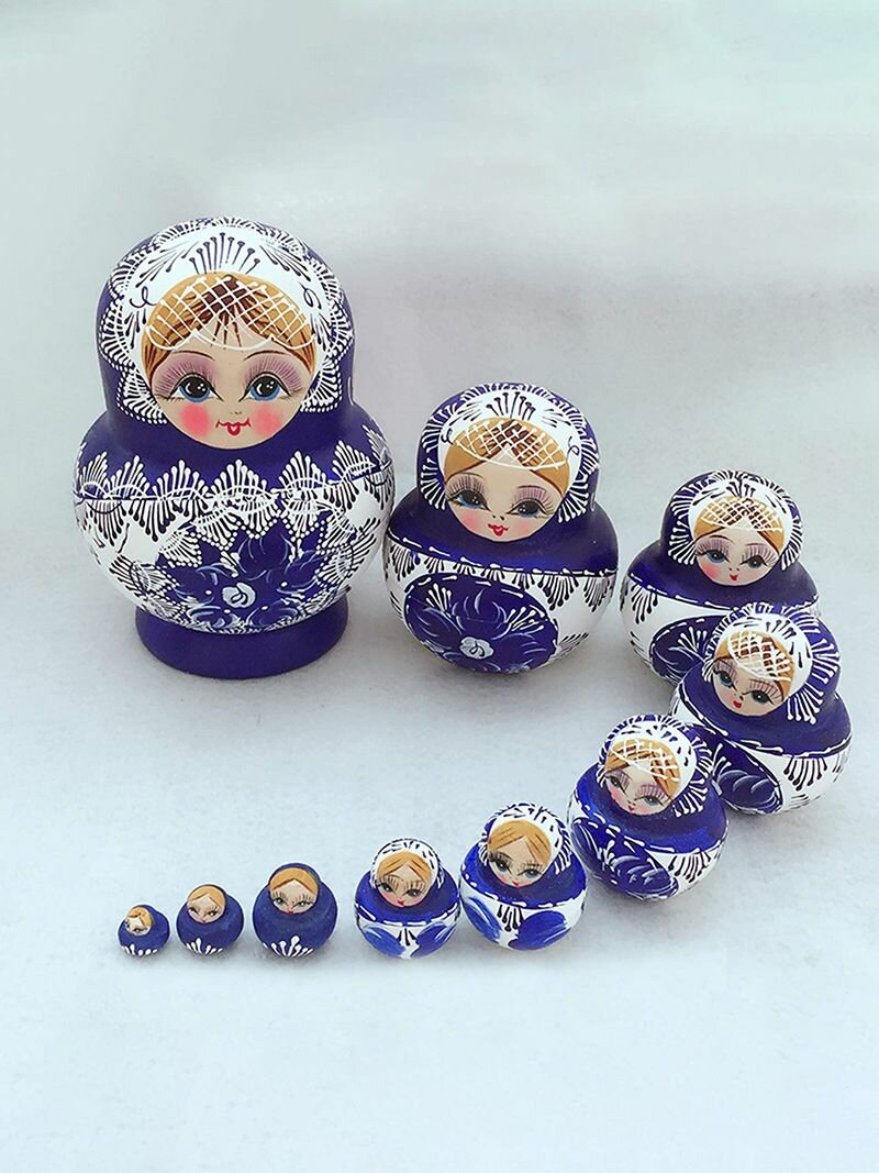Матрешка Деревянная 10 Штук.