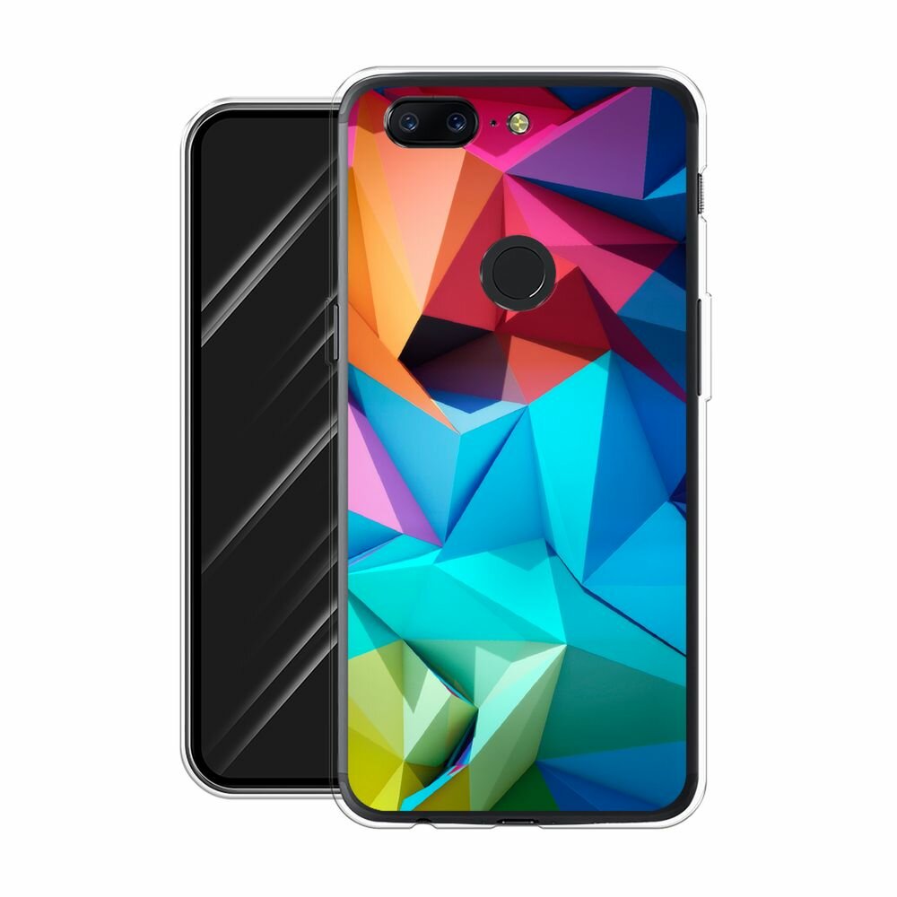 Силиконовый чехол на OnePlus 5T / ВанПлюс 5Т с принтом Геометрия 14 — фото 1