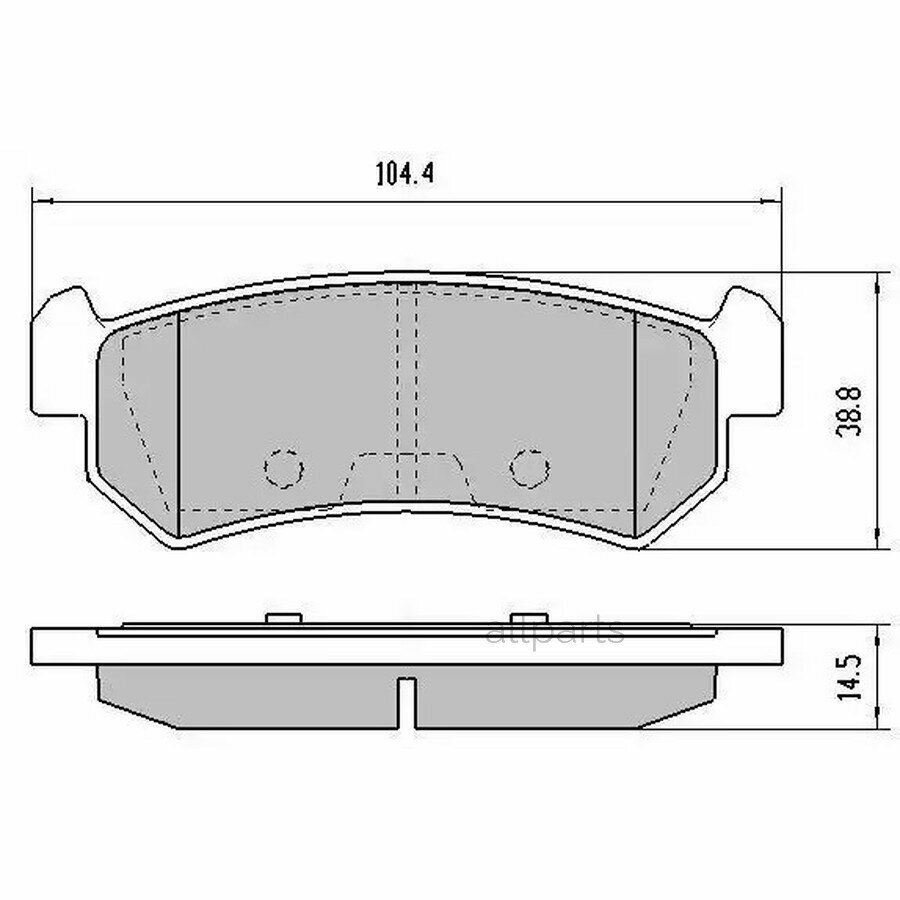FREMAX FBP1628 колодки тормозные задние!\ Daewoo Lacetti 1.5 04>