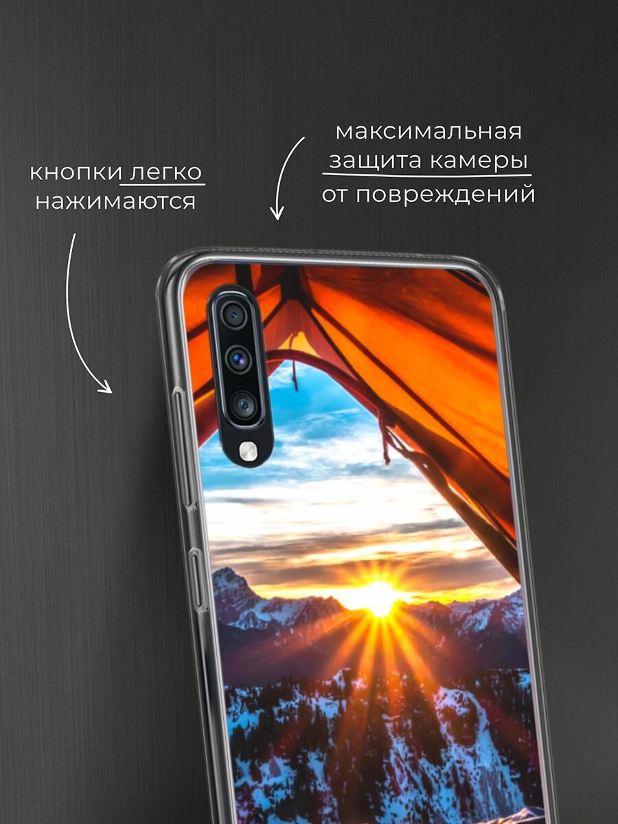 Чехол на Samsung Galaxy A70 / Самсунг Галакси А70 с принтом "Горы 7" — фото 1