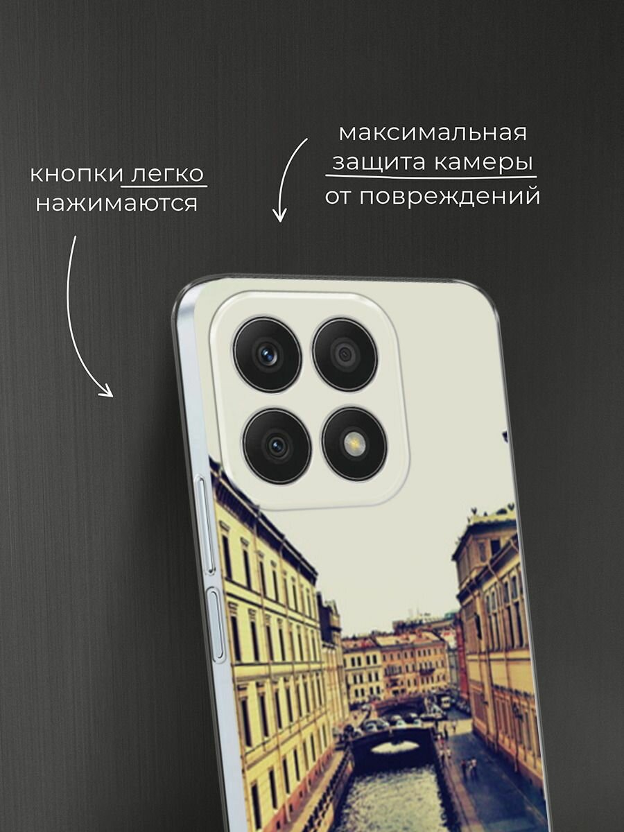 Силиконовый чехол на Honor X8A / Хонор X8A с принтом "Санкт-Петербург" — фото 1