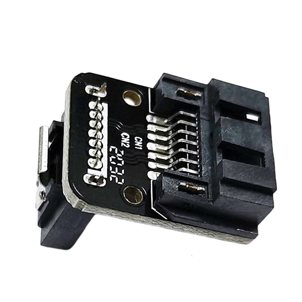 SATAS 7PIN Женский до мужчин Адаптер на 90 градусов для материнских плат на рабочем столе SSDS Установка HDD, - Обратное направление