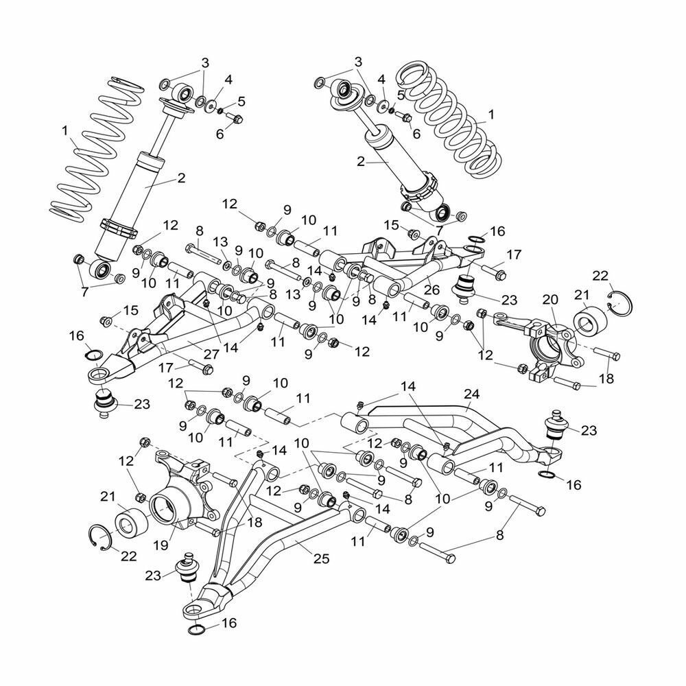 Амортизатор гидравлический газонаполненный STELS Гепард 2.0" LU100590