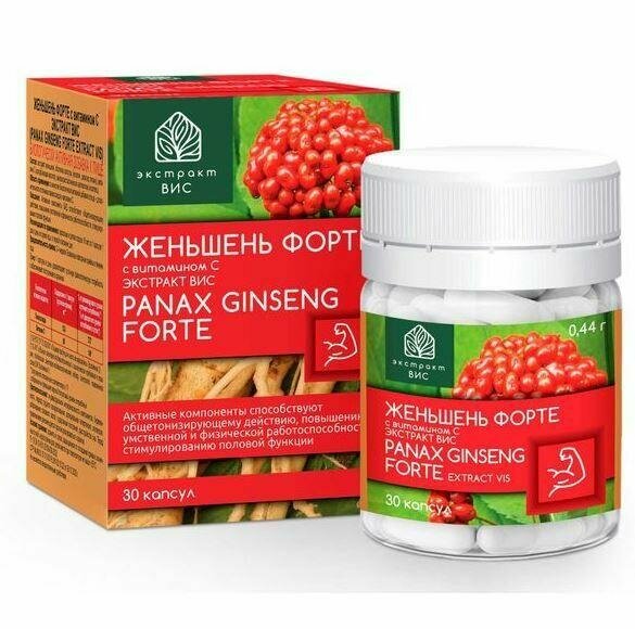 Биологически активная добавка Экстракт-ВИС экстракт женьшеня настоящего, 40 капсул