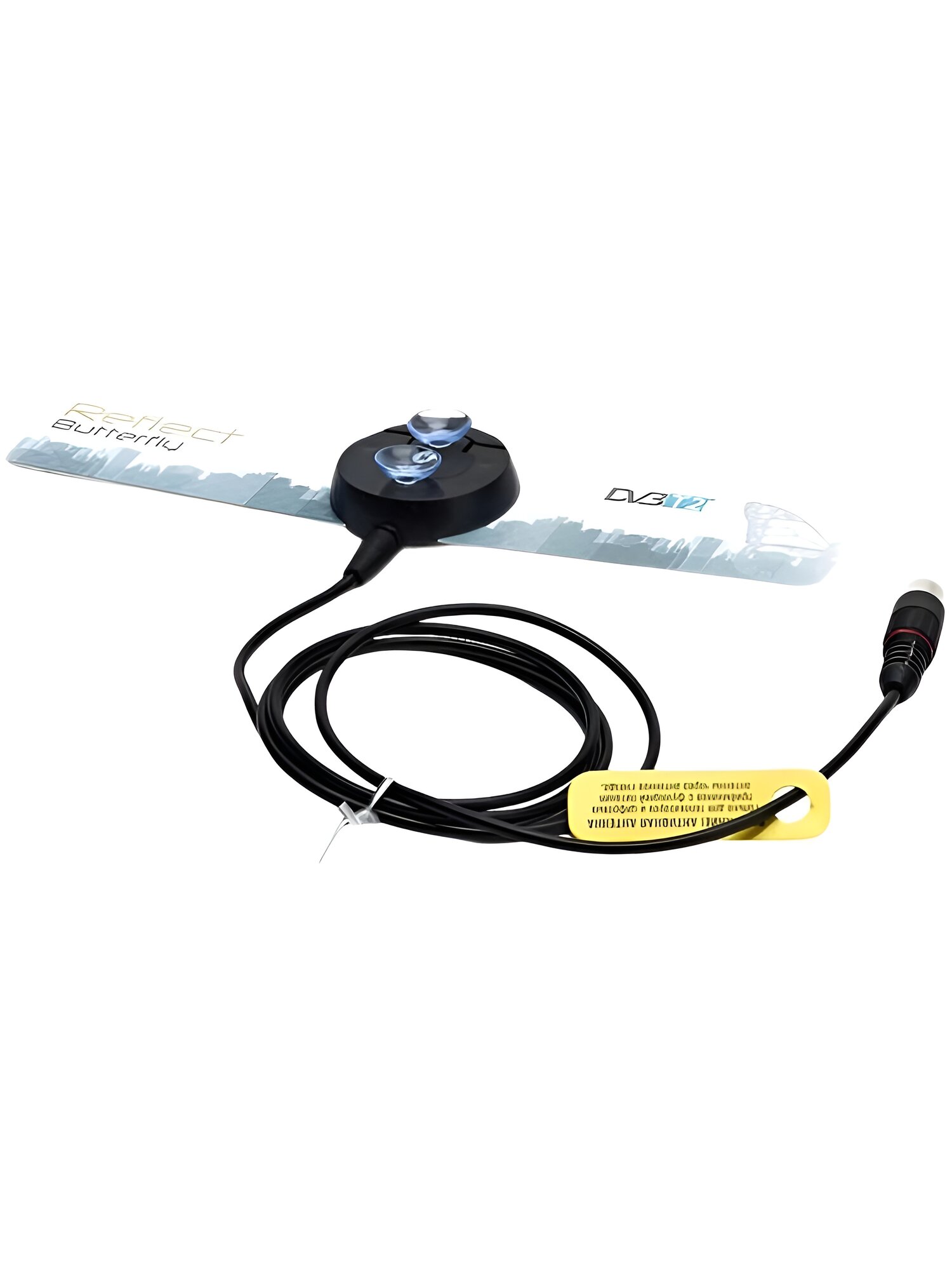 Антенна комнатная Reflect Butterfly 5V (активная, DVB-T2, без б/п, 33 дБ, коробка)