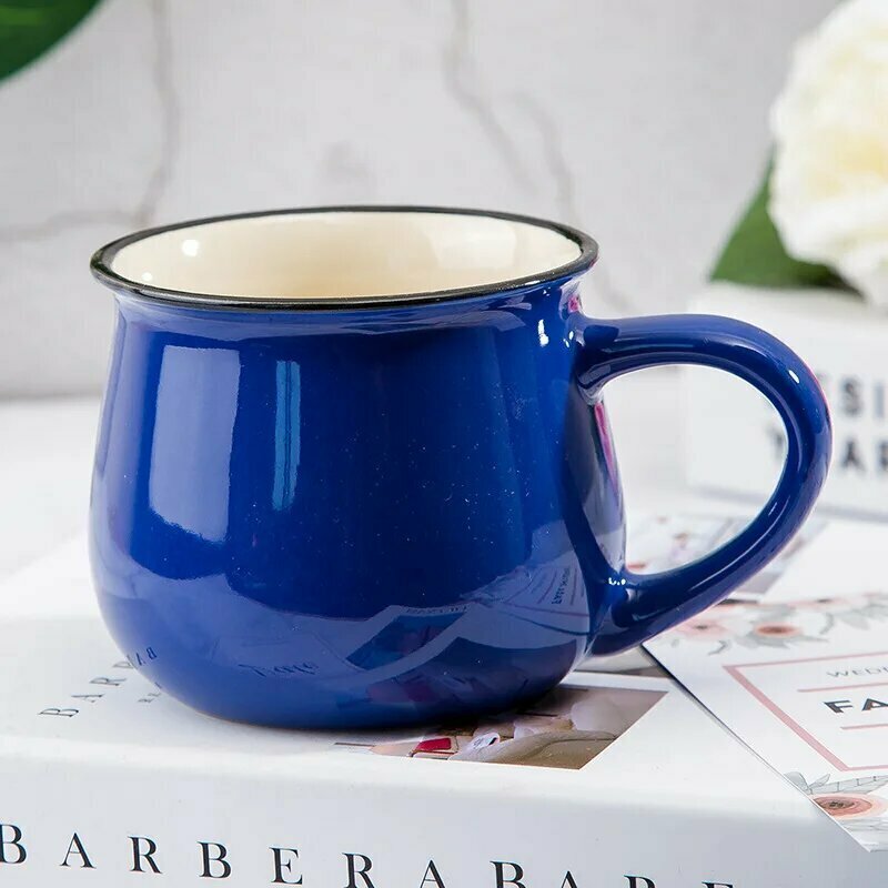 Керамическая кружка для чая и кофе, красная