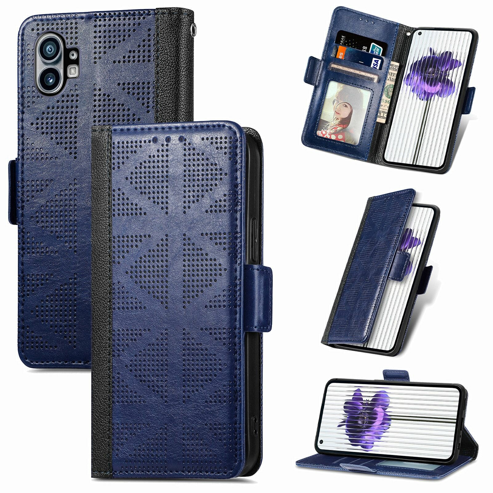 Чехол MyPads для Nothing Phone 1 из искусственной кожи с магнитным закрытием