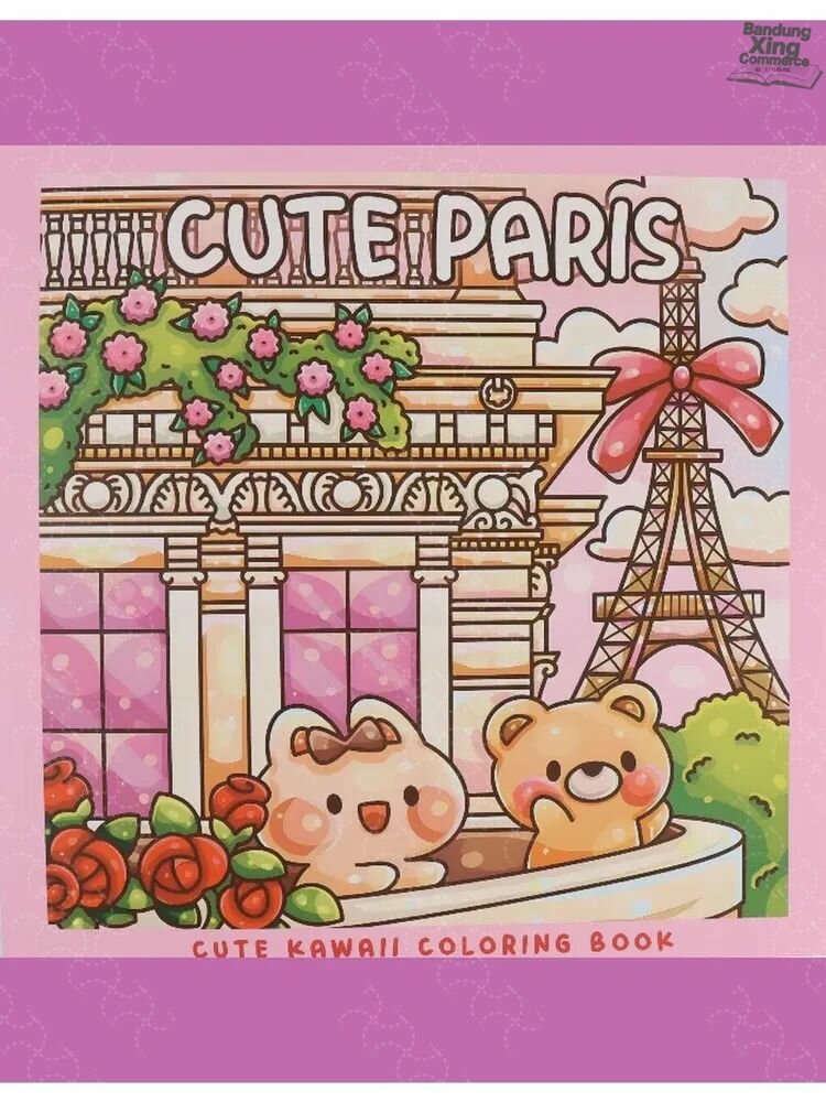 Раскраска антистресс для взрослых и подростков Coco Wyo -CUTE PARIS 61