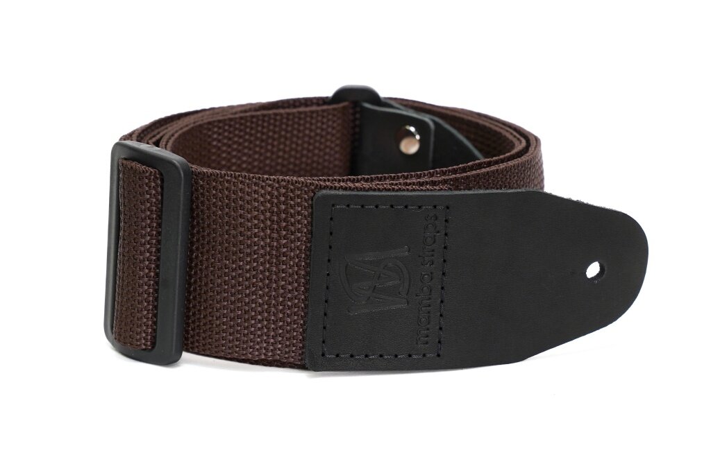MB5050-055 Ремень для гитары, нейлоновый, темно-коричневый, Mamba straps