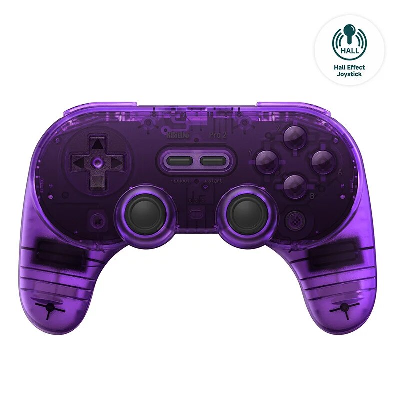 8BitDo New Pro 2 геймпад для Nintendo Switch, Purple(Hall)