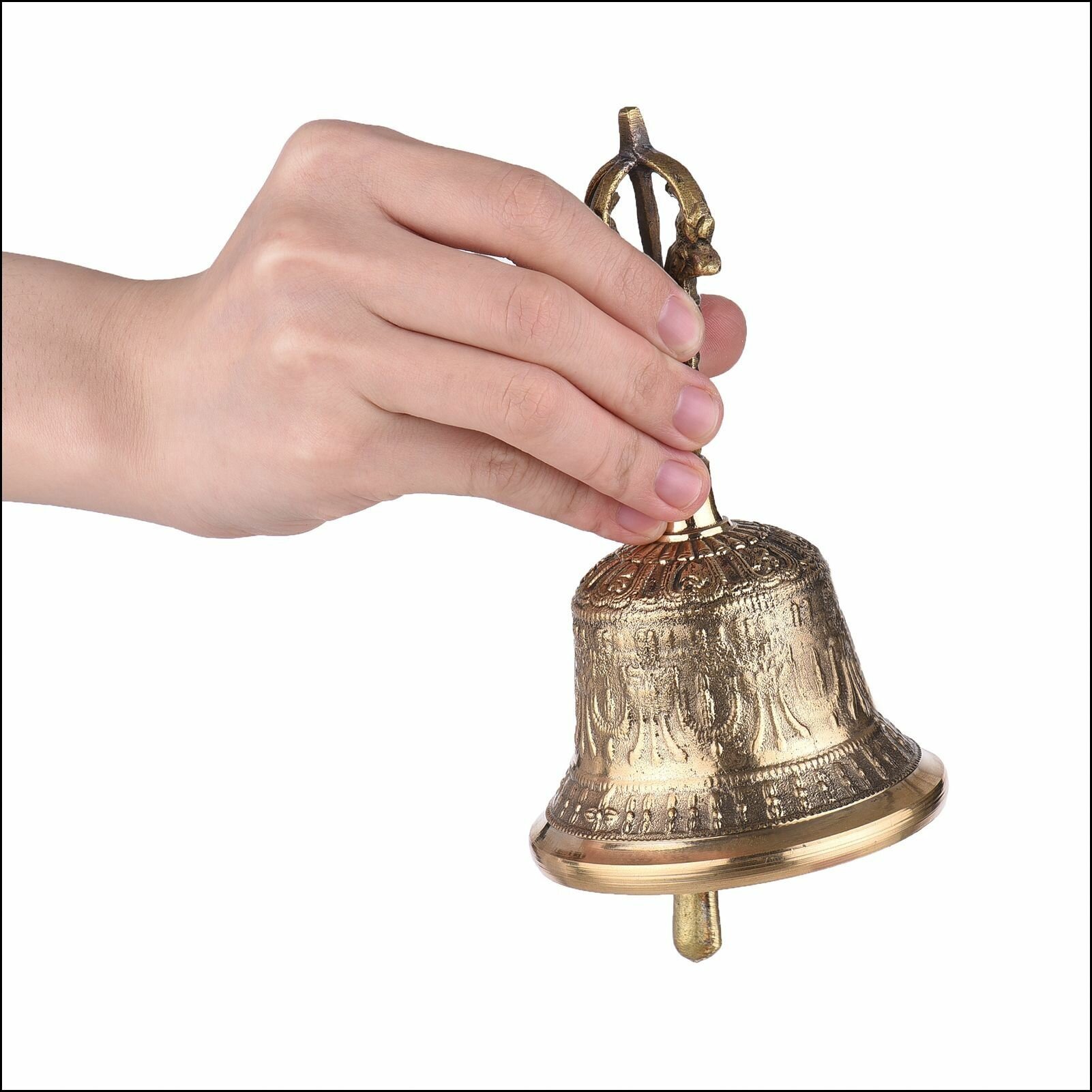 Тибетский буддийский колокольчик Бронзовый колокольчик с ваджрной подкладкой,-yushengxiang