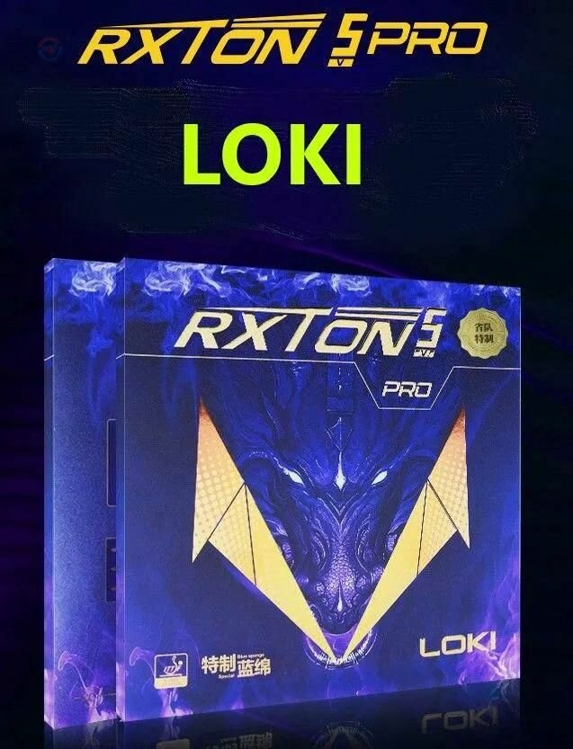Накладка LOKI RXTON 5 PRO для настольного тенниса с губкой KUNLUN и технологией Hyper Energy баланс силы и контроля
