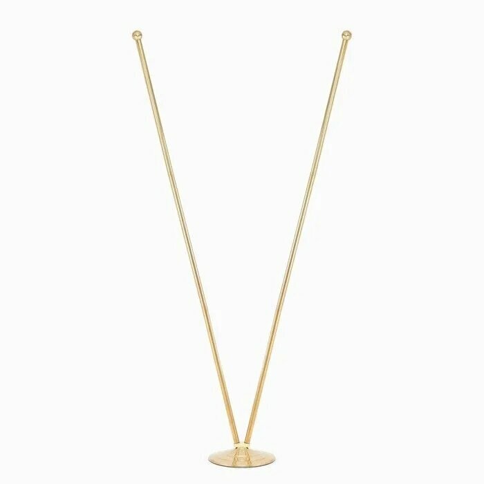 Флагшток напольный двойной 2 м, платформа d-30 см