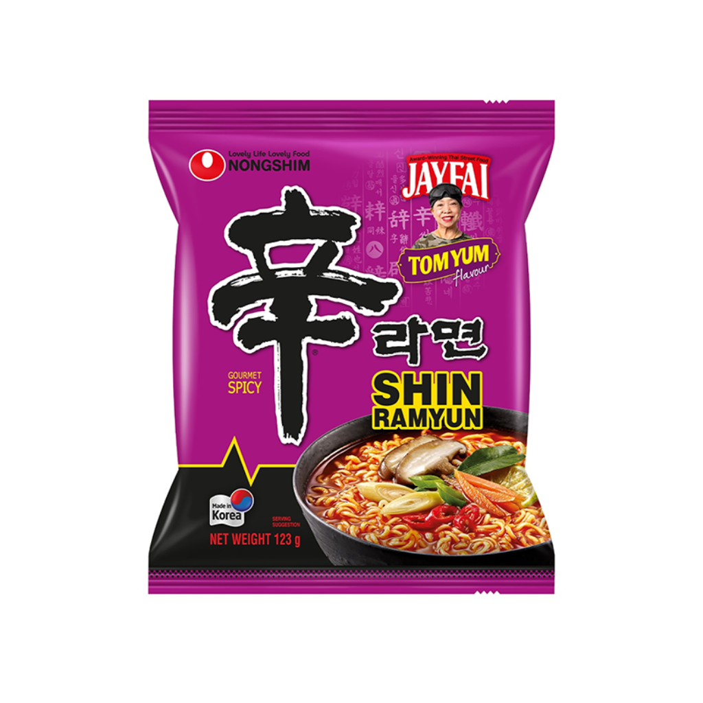 Лапша быстрого приготовления Nongshim со вкусом Том Ям острая 123 г, Южная Корея
